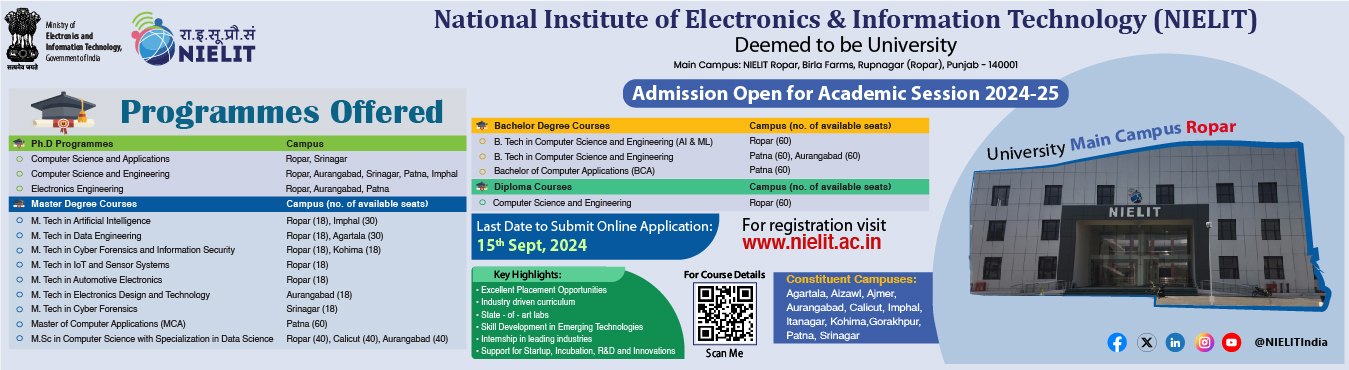 Government of India : National Institute of Electronics & Information ...