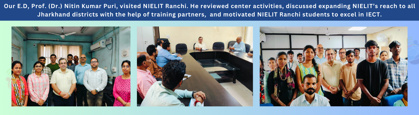 Government of India : National Institute of Electronics & Information ...