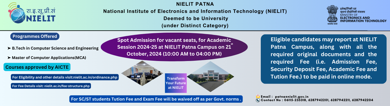 Government of India : National Institute of Electronics & Information ...
