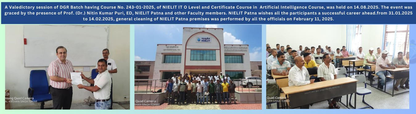 Government of India : National Institute of Electronics & Information ...