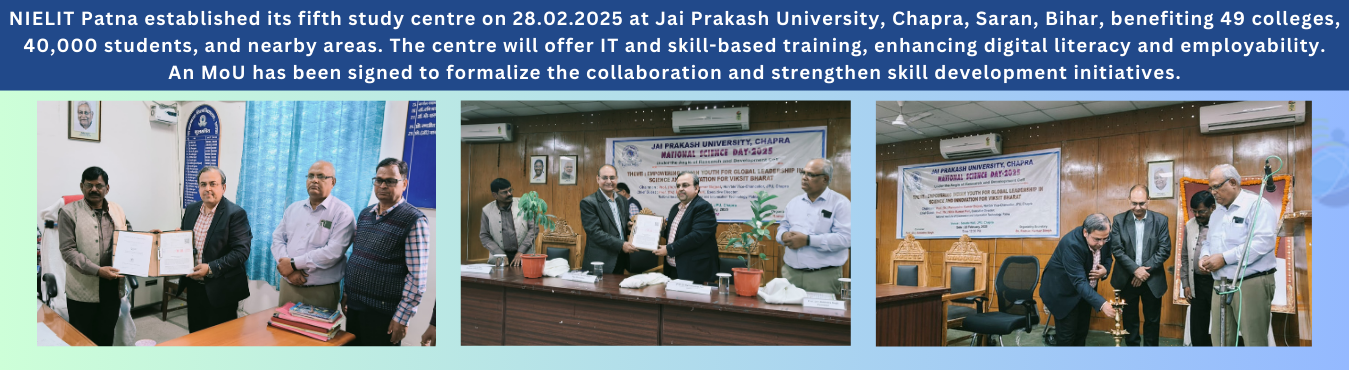 Government of India : National Institute of Electronics & Information ...