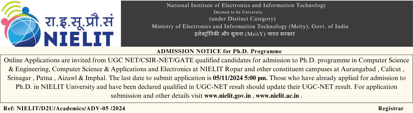 Government of India : National Institute of Electronics & Information ...
