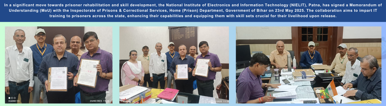 Government of India : National Institute of Electronics & Information ...