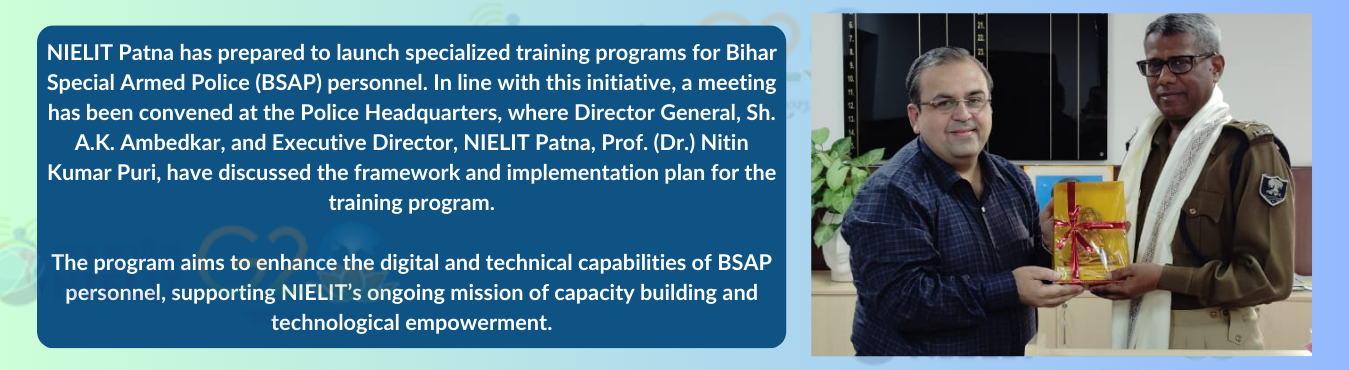 Government of India : National Institute of Electronics & Information ...