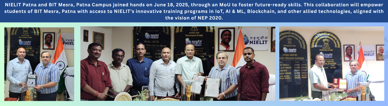 Government of India : National Institute of Electronics & Information ...