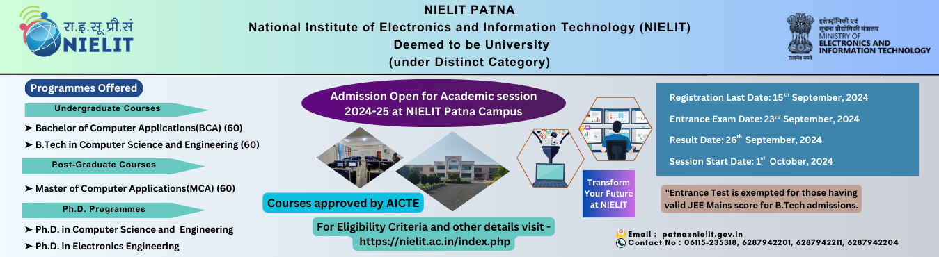 Government of India : National Institute of Electronics & Information ...