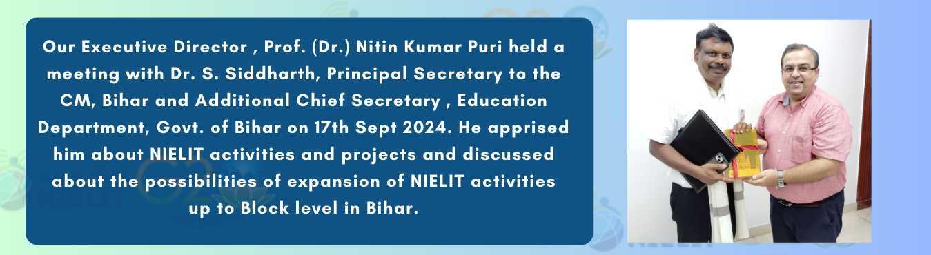 Government of India : National Institute of Electronics & Information ...